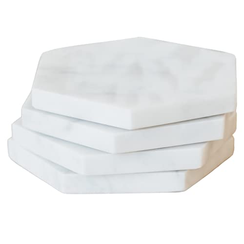 Amazon.com: Modern Marble Coasters with Cork Baking Scandinavian ...