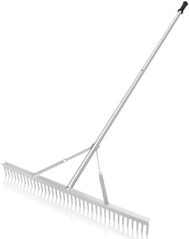 Amazon.com : Goplus Landscape Rake 36 Inch, Aluminum Rake Head w/36 ...