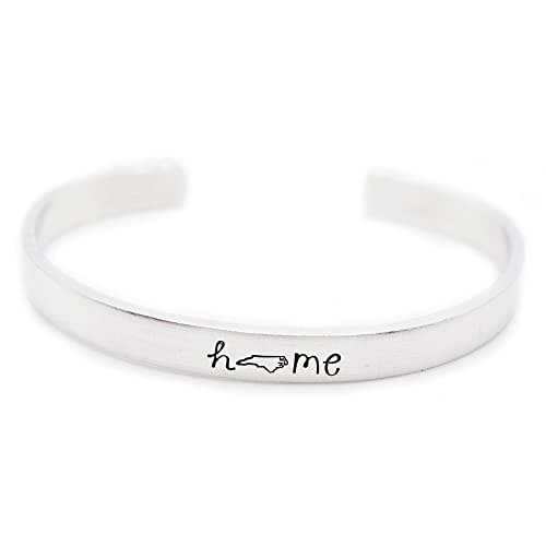 Amazon.com: North Carolina Home State Bracelet - Home State Cuff ...