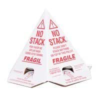 8 x 8 x 10 Tri-Lingual No Stack Pallet Cones, Case of 100, White/Red (Pallet Cones): Amazon.com ...