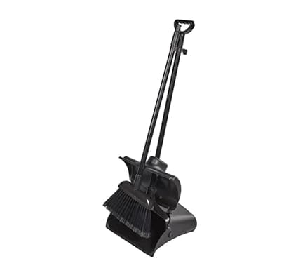 SES JOBBY Dustpan with Broom Set, 180° Adjustable Angle, Rotating Broom ...