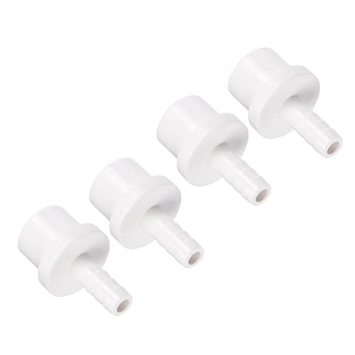 M METERXITY 4 Pack PVC Pipe Fitting – Water Tube Connector, 8mm Barb ...