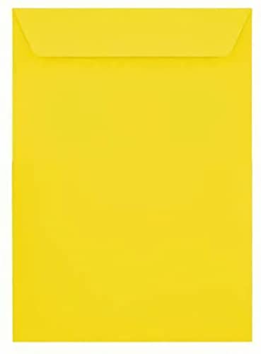 Prime Paper Mart, A4 Yellow Envelope with Lamination | Ideal For Home ...