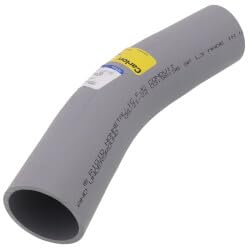 2 Schedule 40 PVC 22 5 Degree Elbow w/ 18 Bend Radius - Amazon.com