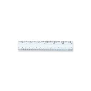 Clear Plastic 6in Ruler Supplies Inches / Metric Supplies Chl80610 ...
