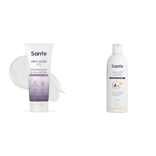 Sanfe Anti Scar Gel DailyLite Tan Removal Body Lotion Detan Non-sticky ...