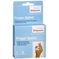 Amazon.com: Walgreens Finger Splint Small, 1 ea - 2pc : Health & Household
