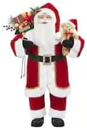 Amazon.com: 3 Foot Standing Santa Claus Christmas Figure, Traditional ...