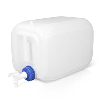 5 Gallon Carboy with Spigot Plastic Dispenser Translucent Bucket ...