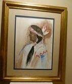 Amazon.com: Anna Sandhu Ray Large Watercolor Painting of Native ...