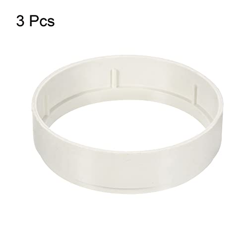 PATIKIL Duct Pipe Connector Flange Kit 89mm OD, PVC Tile Insert Floor ...