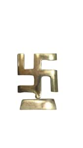 SATVIK Exquisite Brass Swastika for Car Dashboard and Interior Decor ...