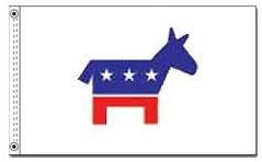 Amazon.com : Democrat Flag 3 FT. x 5 FT. : Outdoor Flags : Patio, Lawn ...
