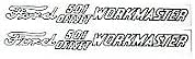 Amazon.com: Ford 501 Offset Workmaster: Mylar Decal Set : Automotive