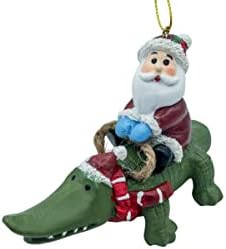 Amazon.com: Cape Shore Santa Riding Alligator Gator with Gifts ...