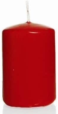 Amazon.com: Ruby Red Pillar candles, 80/200 mm, 6 candles : Home & Kitchen