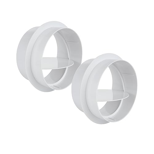 ZOFUN 2 PCS 150mm Backraft Shutters, 6 Inch Ducting Connector with ...