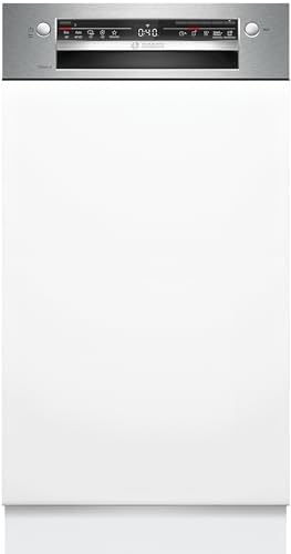 Bosch SPI2HKS42E Series 2 Semi-Integrated Dishwasher, 45 cm, Stainless ...