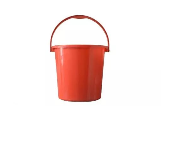 Plastic Deluxe Bucket 16 Litre - 1016, Cream (RED) : Amazon.in: Home ...