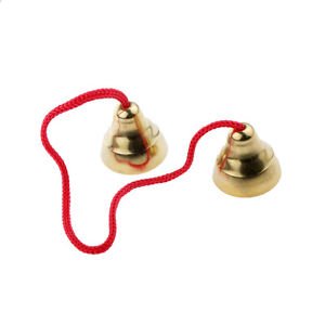 1 Pair Small Bronze Peng Ling Bells Children Musical Percussion ...