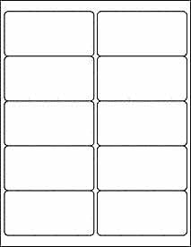 Amazon.com : 4 x 2 inch Address Labels - 10 per Sheet, 120 Labels, 12 ...