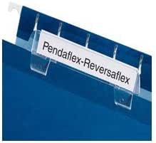 Pendaflex 33-1/2 Reversaflex Moulded Rigid Tabs 3-1/2 po Clear (Pack of ...