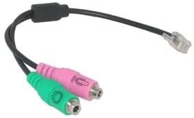 Headset Buddy: PC Dual 3.5mm Headset to RJ9/RJ10/RJ22 Phone Adapter ...