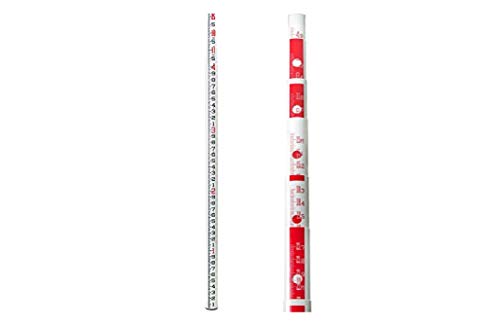 Snapklik.com : AdirPro Surveyors Oval Shaped Fiberglass Leveling Rod 25 ...