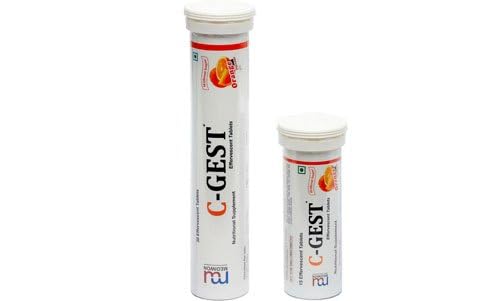 C-Gest Effervescent Natural Vitamin C for Immune Support - 30 ...