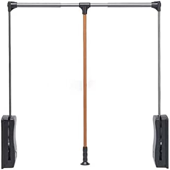 Pull Down Closet Rod, Adjustable Wardrobe Organizer Clothing Rail For ...