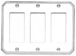 Omnia 8024/T Beveled Edge Triple Rocker Switch Plate from the Classics ...