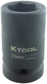 Amazon.com: K Tool International 35233 33mm Deep Hex Budd Impact Wheel Socket with 1" Drive for ...