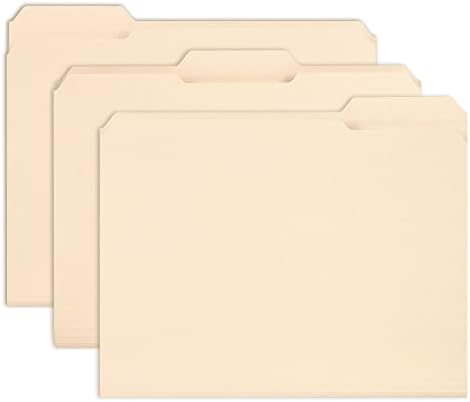 AmazonBasics Manila 3-Tab File Folders, Legal Size Assorted Position ...