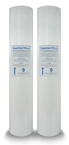 SUPERIOR FILTERS 5 Micron Sediment Filter - Whole House Water Filter ...