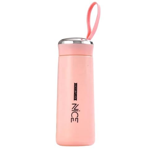 Nice Water Bottle, Glass inner liner with Silicone Plastic Shell Bottles 400ml Glass Bottle ...