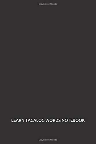 Buy Learn Tagalog Words : Language Journal to Write Down Study Notes ...