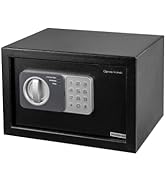 Genie Hand | Electronic Home Safe with Key and Combination Lock, High ...