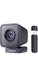 TOALLIN 2K QHD Webcam with Windows Hello, Facial Recognition Web Camera ...