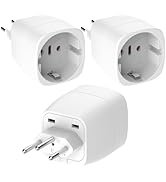 Oliveria 3 Stück Reiseadapter Italien, Adapter Italien Steckdose ...