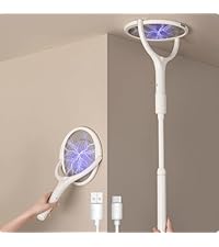 2-Pack GeckoMan Rotating Head Electric Fly Zapper Electric Fly Swatter ...