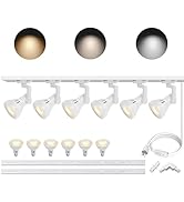Yuemegou Dimmable LED Track Lighting Kit, 3CCT 10W Track Lighting Heads ...