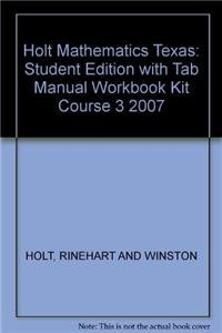 Holt Mathematics, Course 3, Student Edition: Rienhart Holt, Winston ...