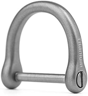 Amazon.com: TISUR Titanium D-Rings with Screw Shackle, D Shape Key ...