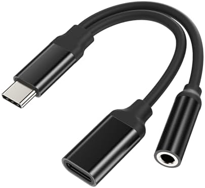 Amazon.com: Dual USB-C Headphone Adapter(2Pack) 2in1 Dac Type C Jack ...