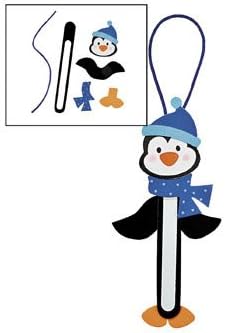 Amazon.com: Craft Stick Penguin Ornament Craft Kit - Crafts for Kids ...