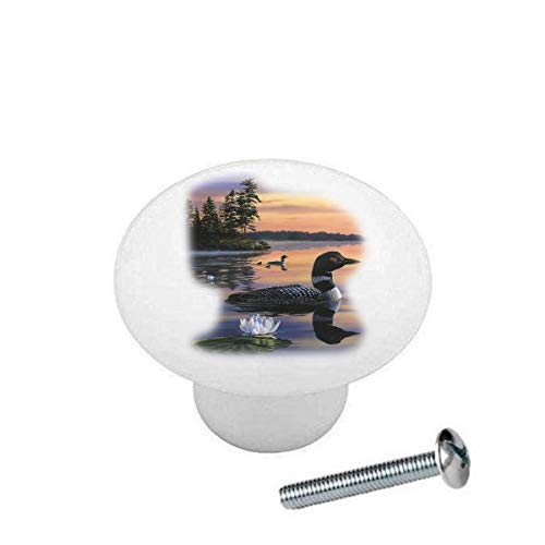 Amazon.com: Loons at Sunset Loons Decorative Ceramic Dresser Drawer ...