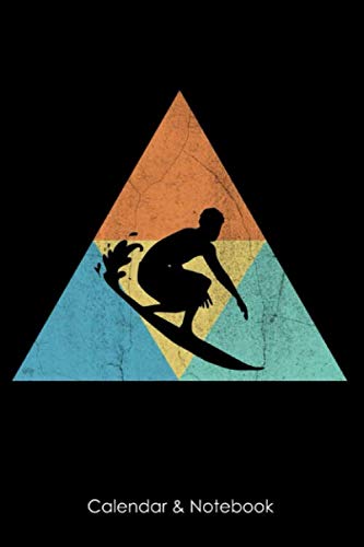 Calendar & Notebook: Surfer calendar for the year 2020 and notebook in ...