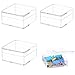 Amazon.com: Acrylic Box with Lid Clear Boxes with Lids 4 Packs 4x4x2 ...