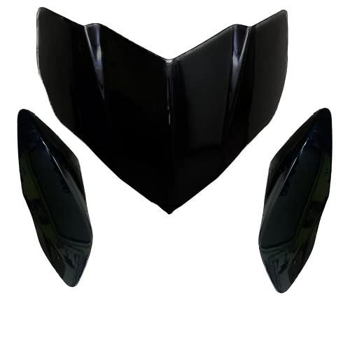 Matay Front Headlight Visor For Pulsar 135 (Black) : Amazon.in: Car ...