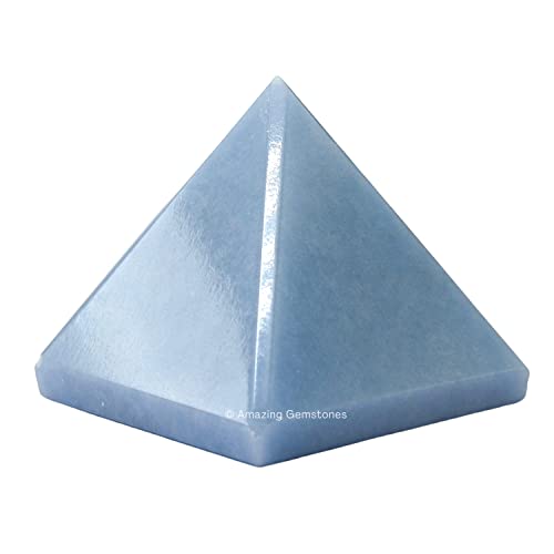 Amazon.com: Angelite Pyramid Crystal Healing Stones - 2" Great Pyramid ...